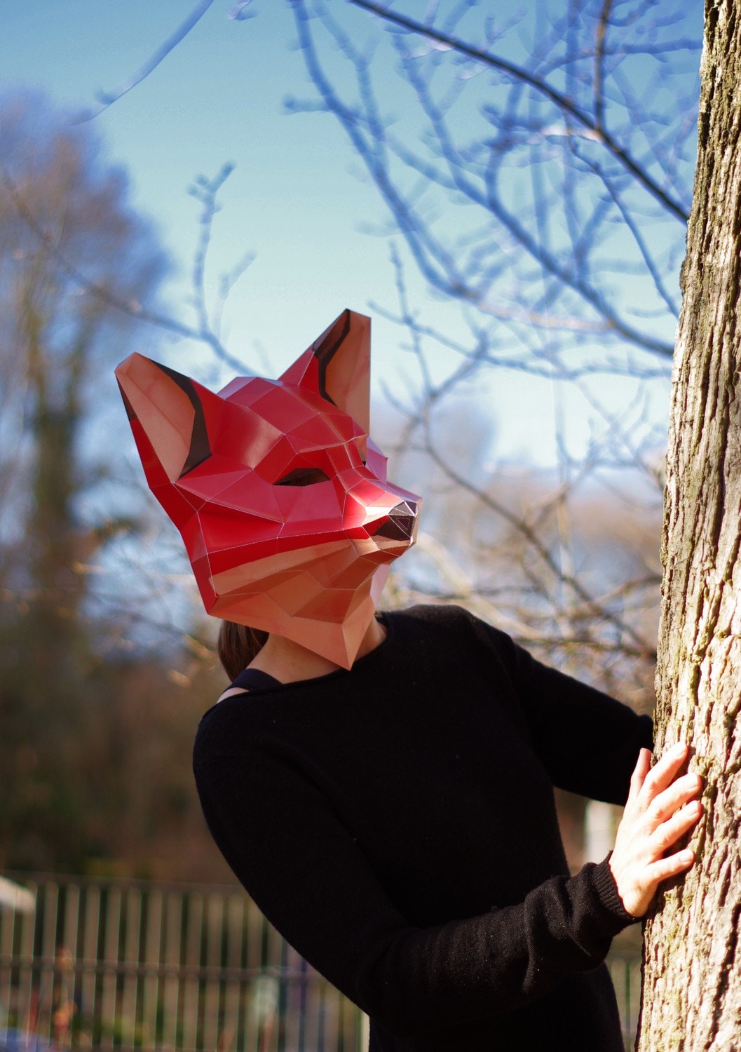Fox Mask DIY Papercraft Digital Download - Etsy Australia