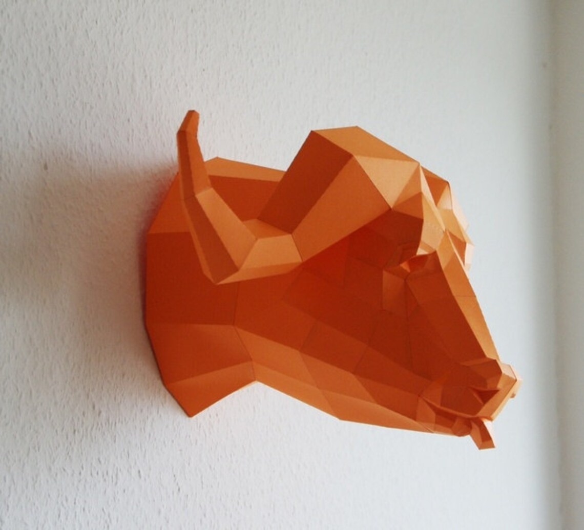 Trophy Buffalo PRE CUT "the Big Five" DIY 5 - Etsy