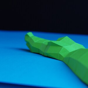 Crocodile Desk Diver, Paper Alligator, Swimming Croc, Geometric ...