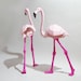 Flamingo Papercraft Kit Pink Flamingo Geometric Paper - Etsy