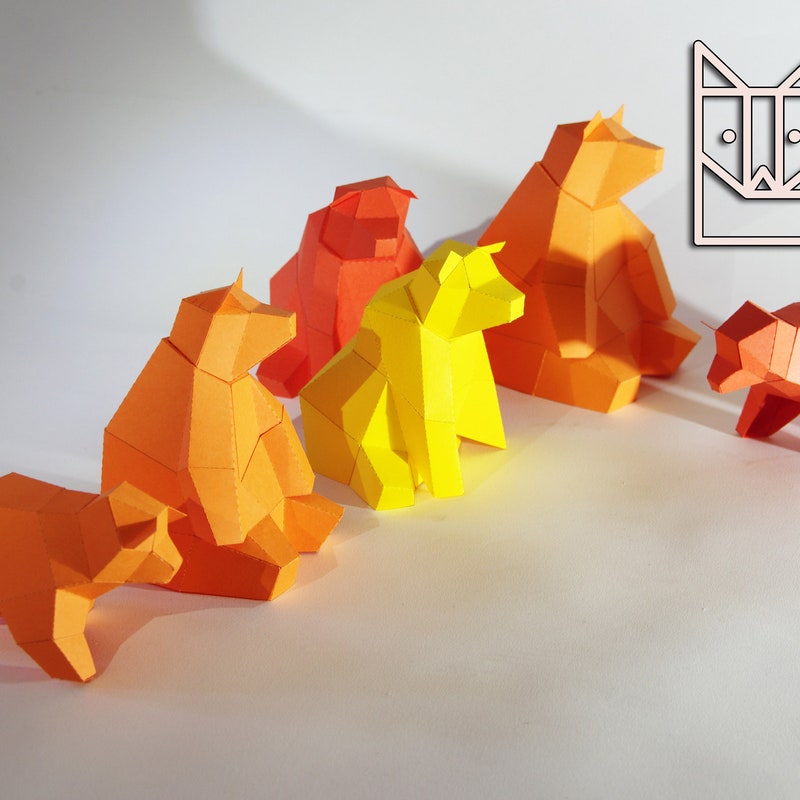 Bear Papercraft - Etsy