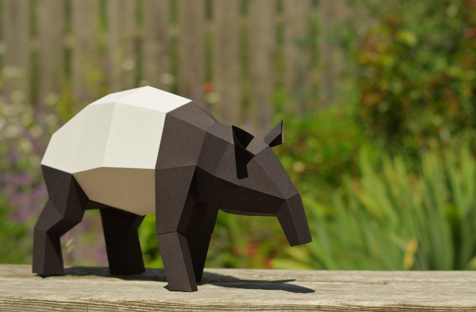 Malayan Tapir Asian Tapir Paperwolf Paper Animals DIY Paper | Etsy