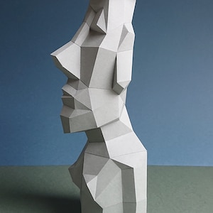 Easter Island Moai Statue, Papercraft Kit by Paperwolf, 3 Rapa Nui ...