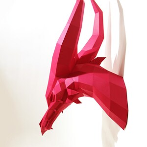 SMALL Dragon Papercraft Kit - Etsy