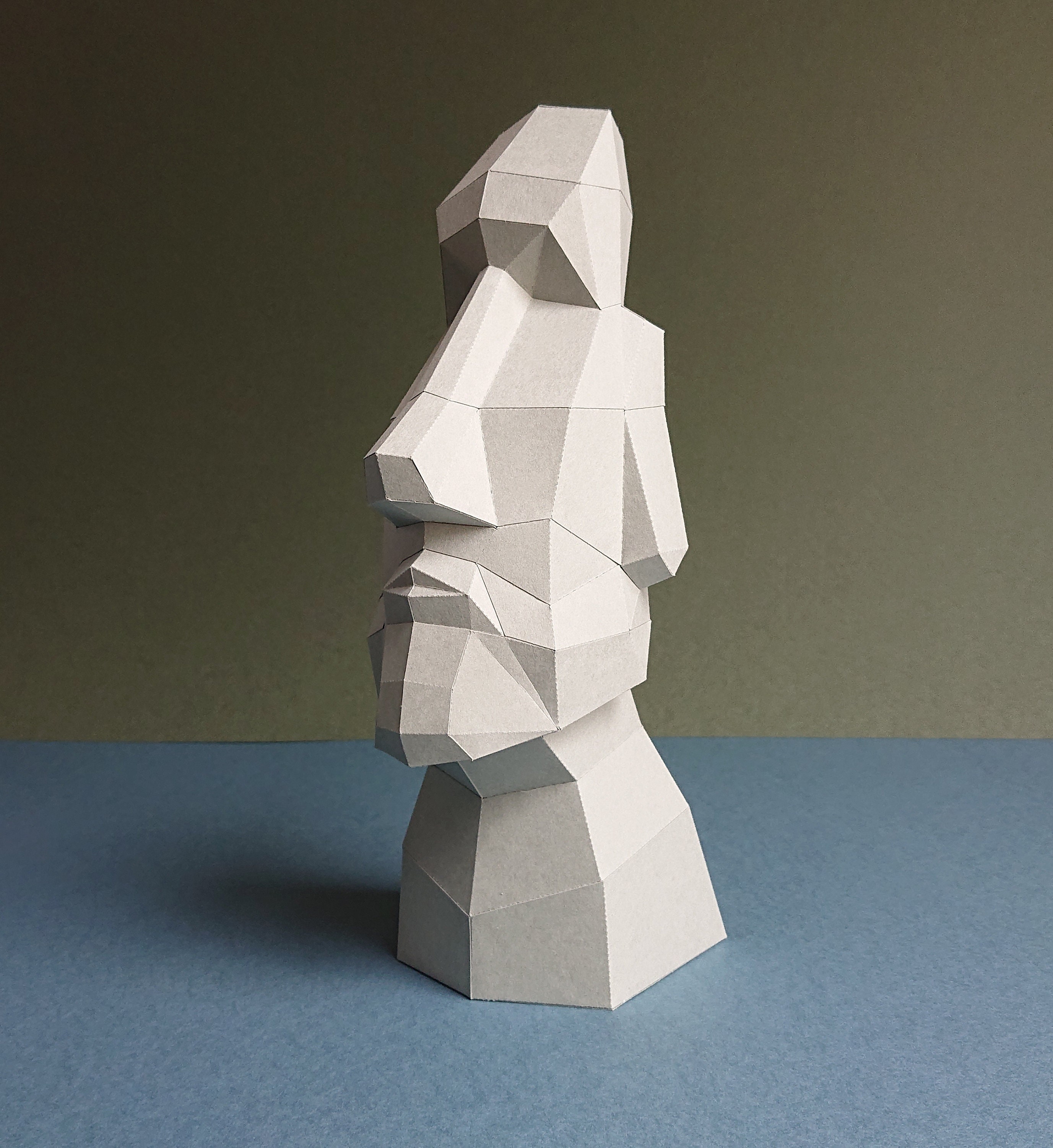 Easter Island Moai Statue Papercraft kit by Paperwolf 3 Rapa | Etsy