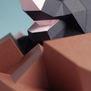 Happy Mole, Papercraft Kit by Paperwolf. Funny Molehill, a Cubic Paper ...