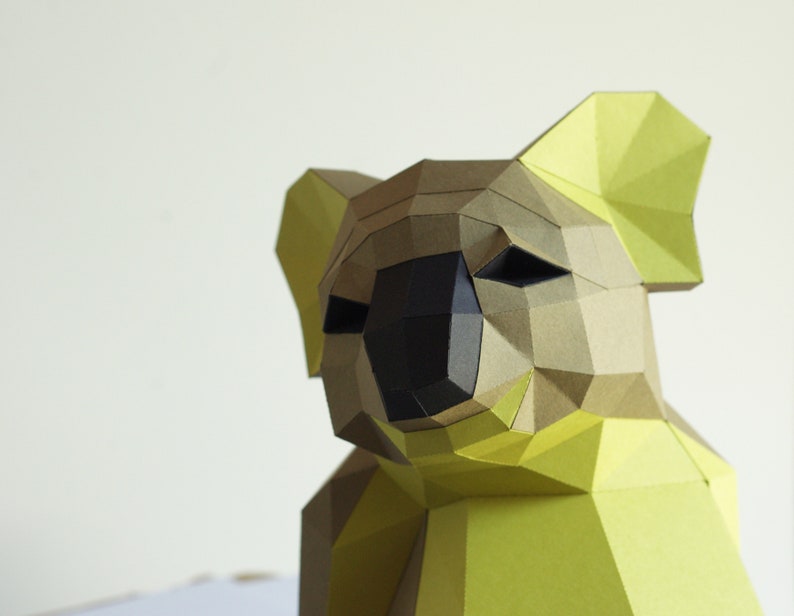 Koala Down-under Paper Sculpture DIY Project - Etsy