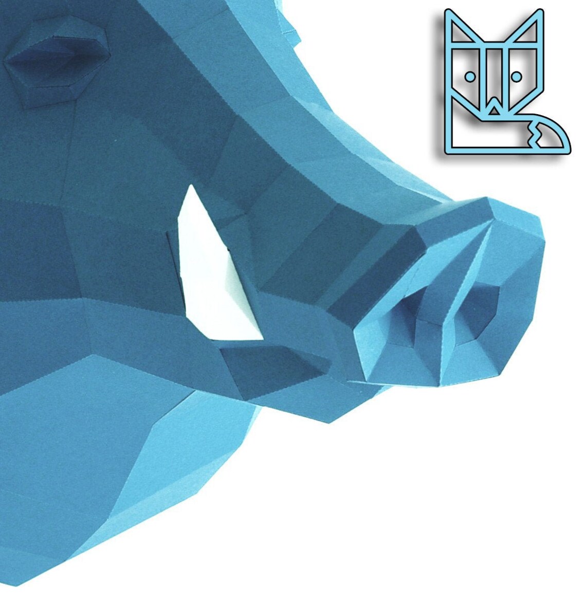 Wild Boar Paper Sculpture by Paperwolf. Chose Main Color. DIY ...