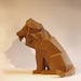 Guardian Lion Little Statue, Papercraft Kit Paper, Lion Figurine, Paper ...