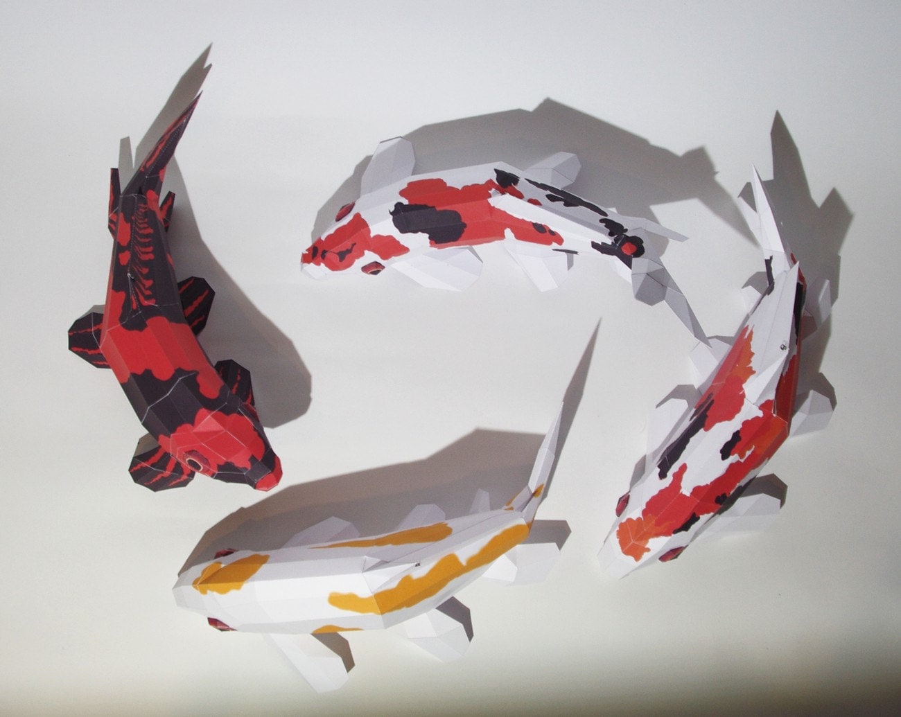 Ebook Papercraft Kit "koi Taisho" Carp Pdf, Fishes Papercraft - Etsy
