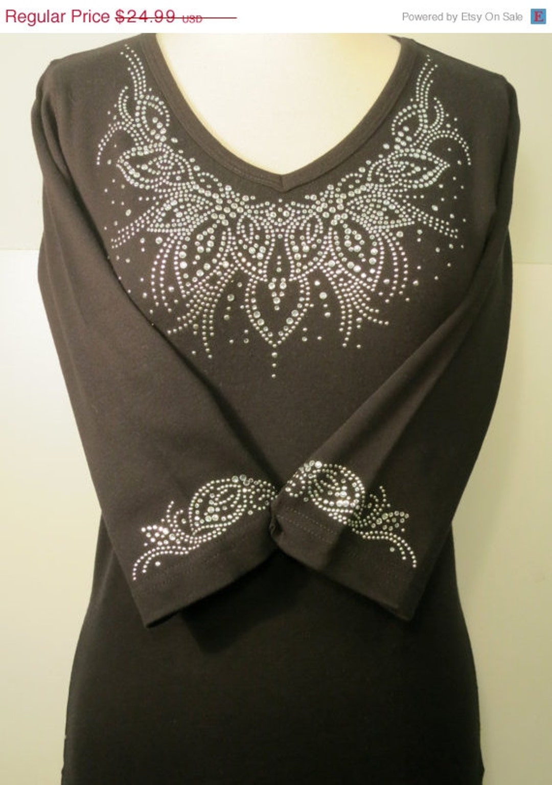 Rhinestone Burst Shirt - Etsy