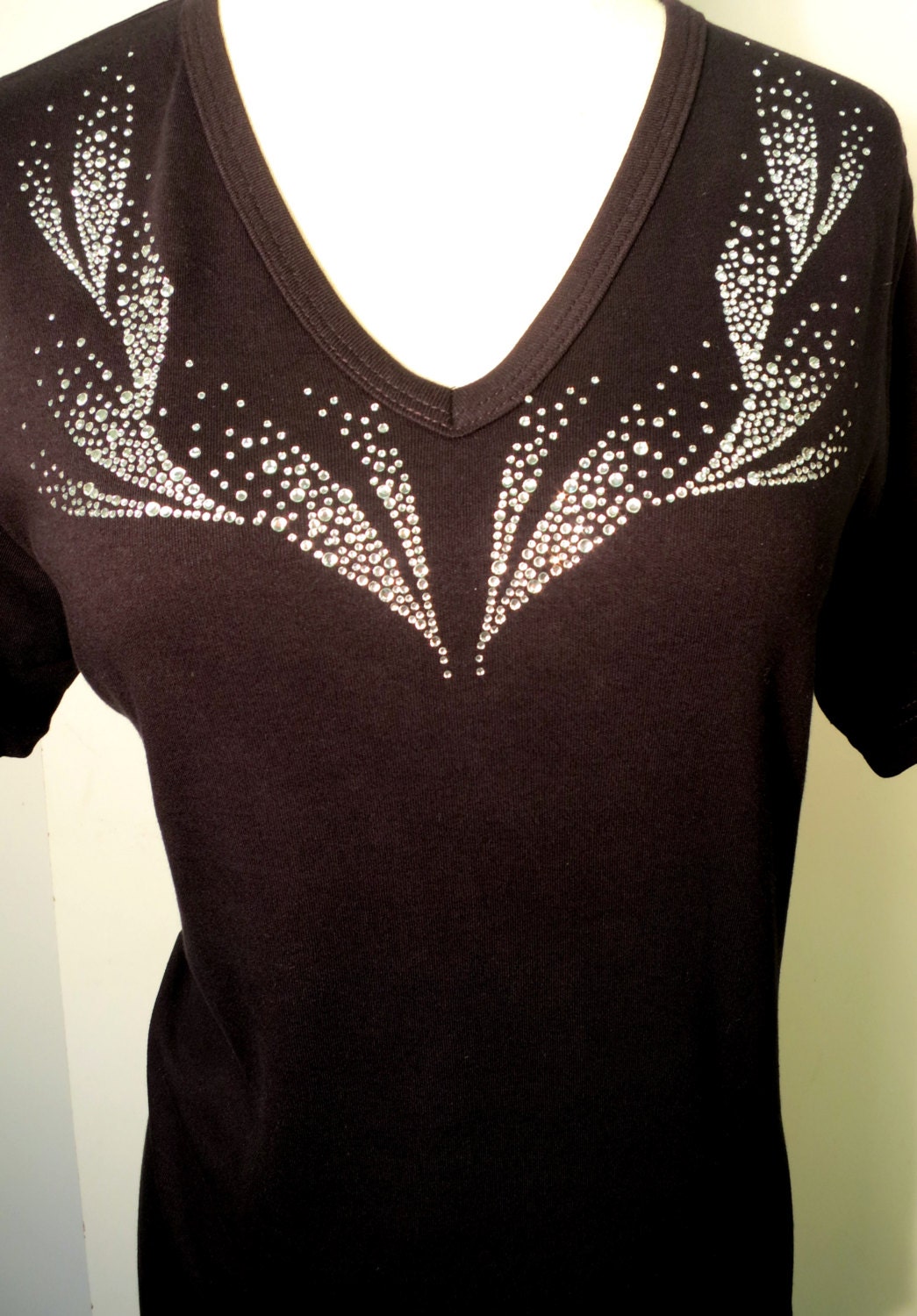 Starburst Rhinestone Shirt - Etsy