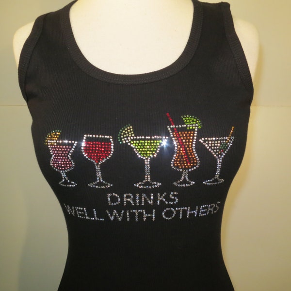 Rhinestone Tank Top - Etsy