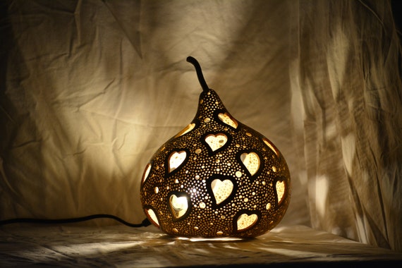 Abat jour original en gourde calebasse | Etsy