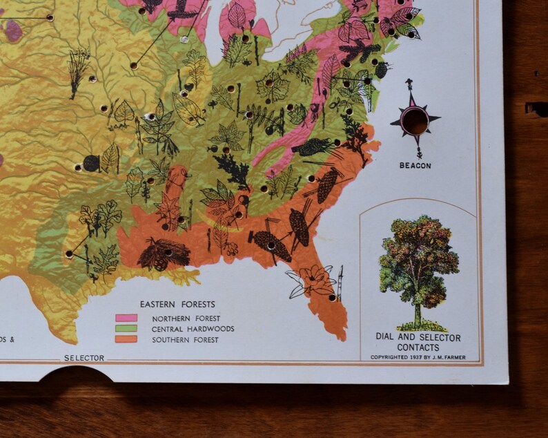 1937 Farmer Electric Maps Game Board. Western & Eastern - Etsy