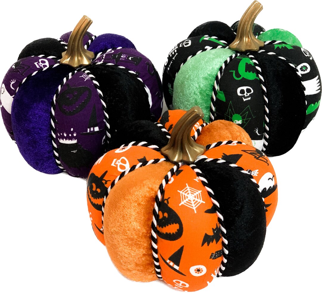 Set of 3 Spooky Pumpkins Midnight Range - Etsy