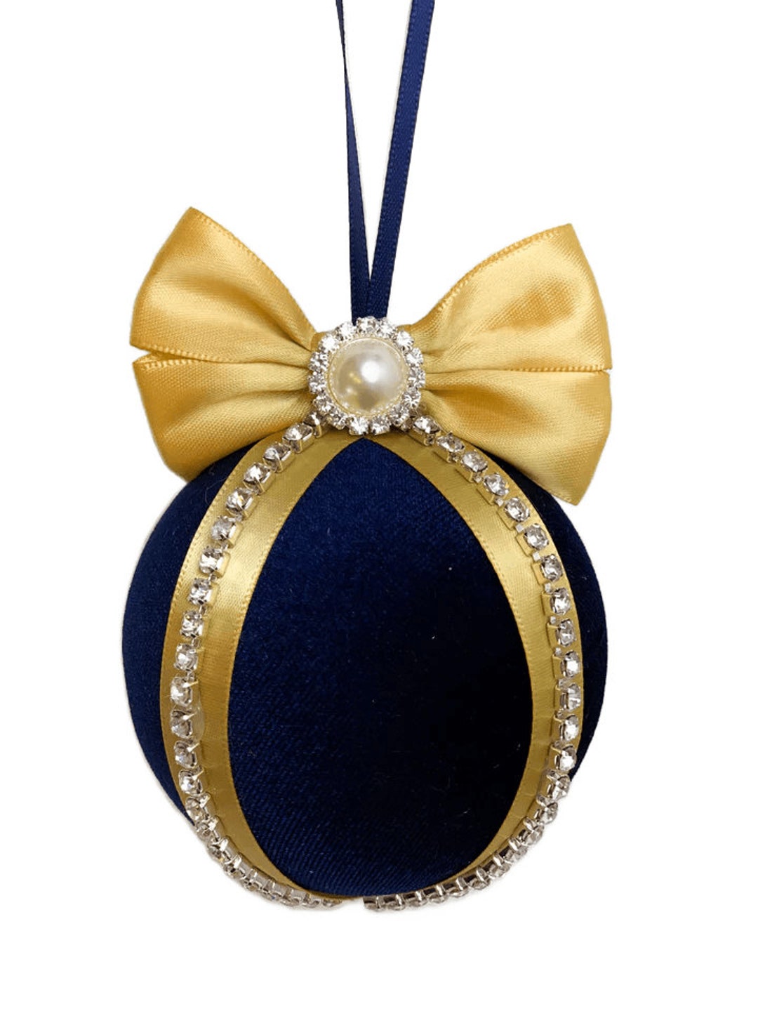 Navy Blue & Gold Regency Baubles - Etsy