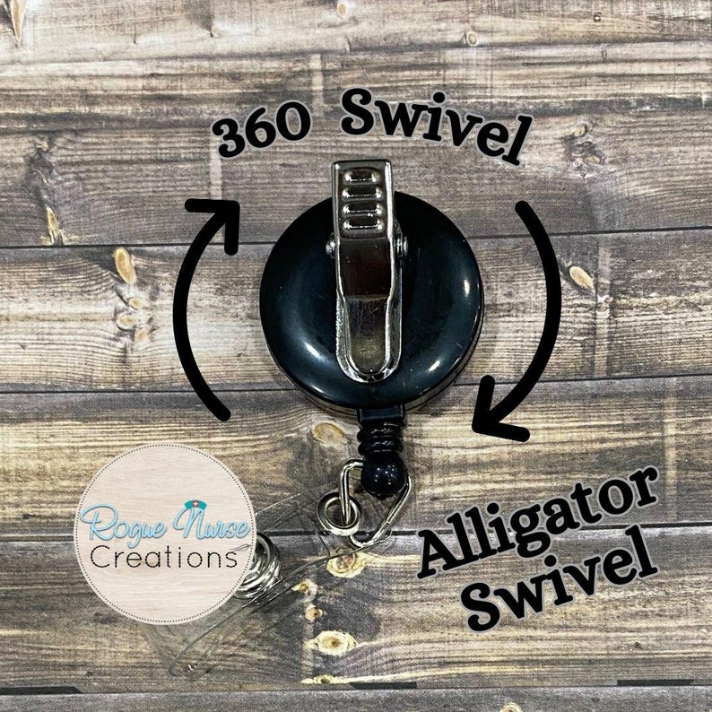 I’m Scared Too! Funny Opossum Button Style Retractable Badge Reel ...