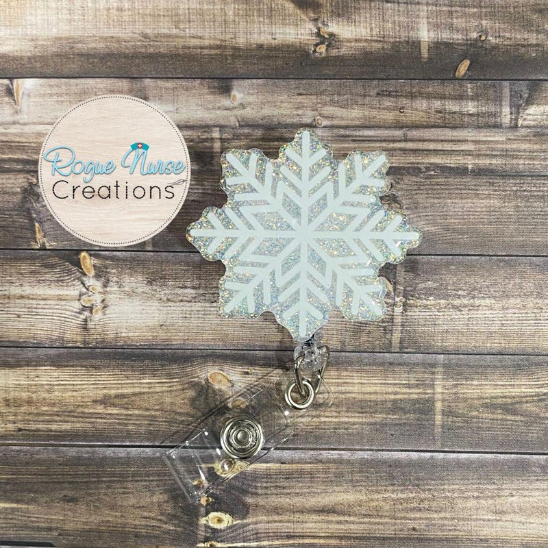 Snowflake Keychain - Etsy
