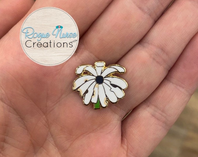 The WILTED Daisy Original Design With a Black Center, an Enamel Pin for ...