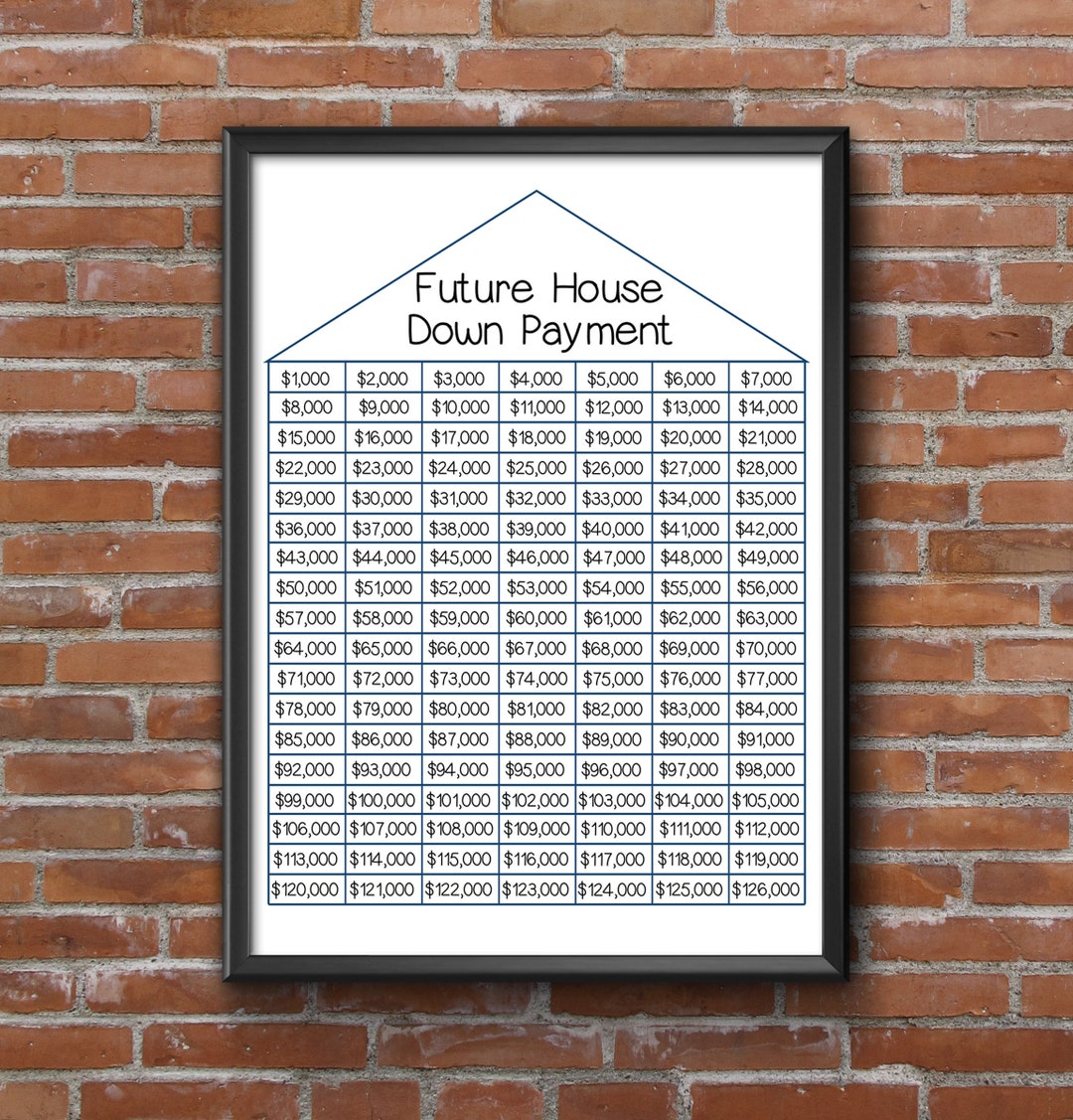 House Down Payment Tracker Printable PDF - Etsy