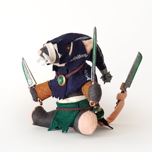 Deathmaster Sniktch - Ratmen Plush – Grimdark Handmade Toy for Tabletop ...