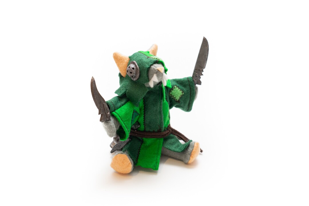 Plague Monk - Ratmen Plush – Grimdark Handmade Toy for Tabletop ...