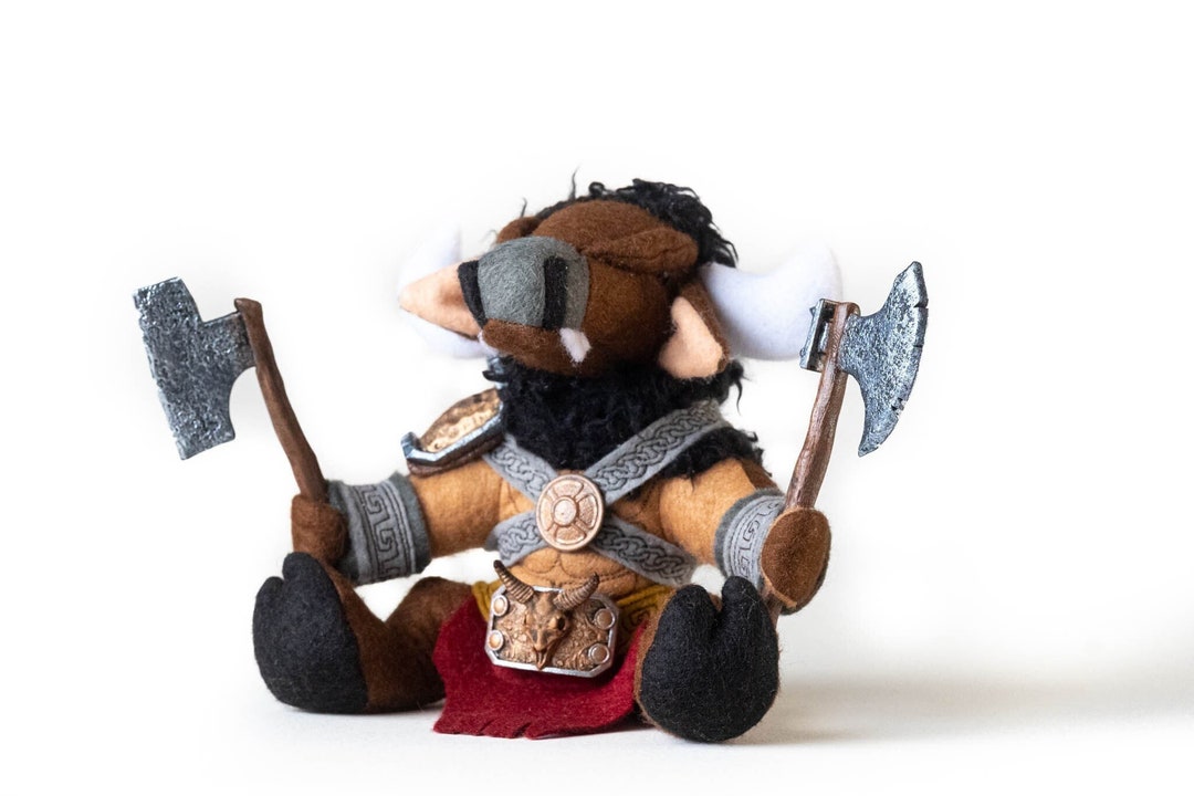 MINOTAUR - Beastmen Plush – Grimdark Handmade Toy for Tabletop ...