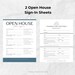 5 Editable Open House Forms | Canva | Sign-in & Feedback Templates for ...