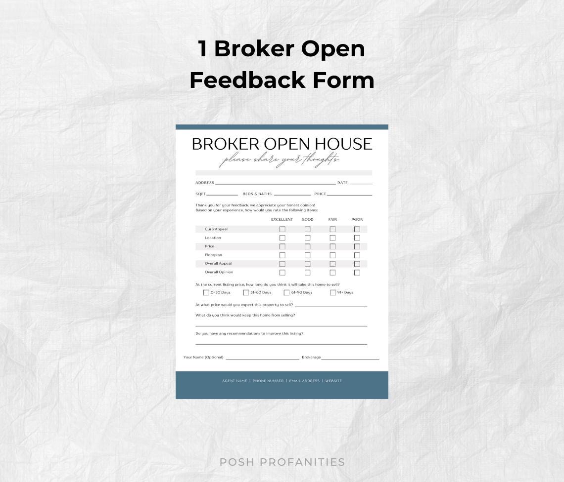 5 Editable Open House Forms | Canva | Sign-in & Feedback Templates for ...