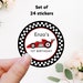Car Racing Thank You Sticker Race Car Party Favor Fast One Birthday ...