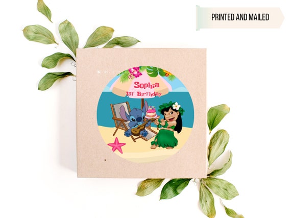 Lilo and Stitch label birthday Lilo & Stitch water labels party ...