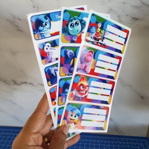 Inside Out Custom Labels Back to School, Personalized Kids Labels, 30 ...