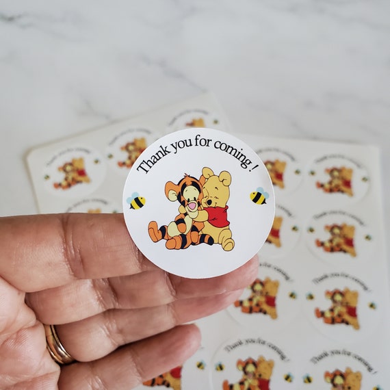 Set of 24 Winnie the Pooh labels, Honey jar stickers Winnie the Pooh ...