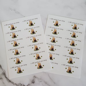 Classic Winnie Pooh Sticker Labels, A Little Yummy for Your Tummy ...