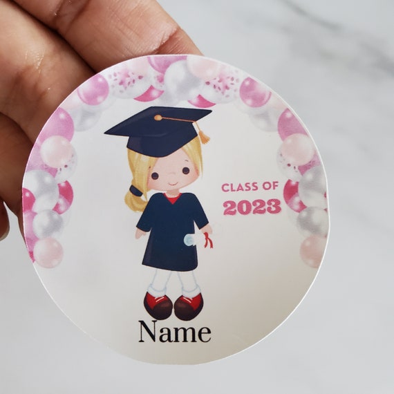 24 girl graduation sticker class of 2023 - class of 2023 labels ...