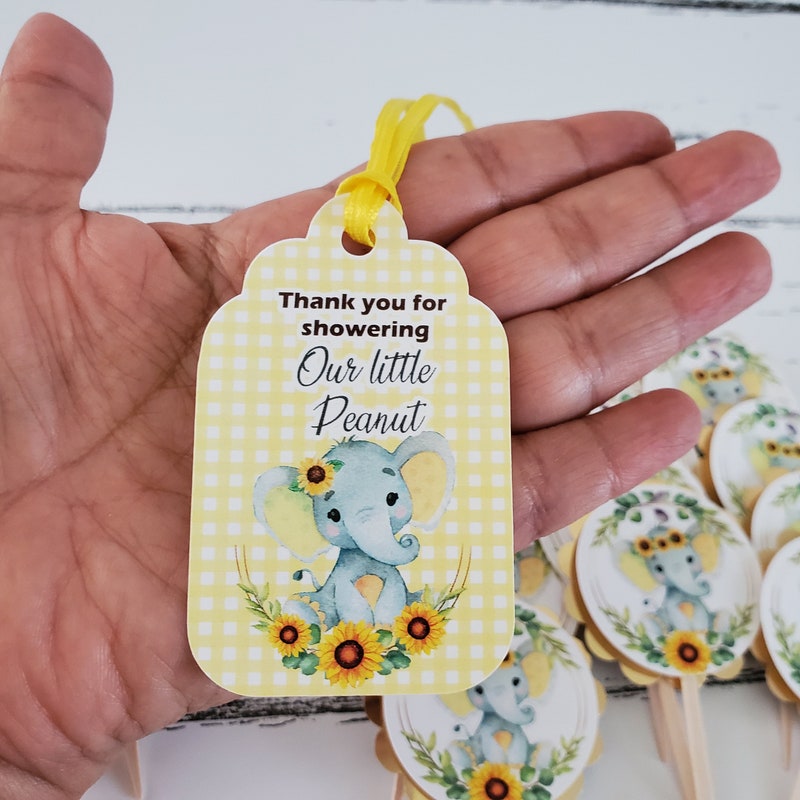 Elephant Favor Tag - Etsy