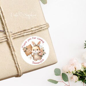 Some Bunny is One, Birthday Bunny Sticker, Pink Bunny Birthday Theme ...