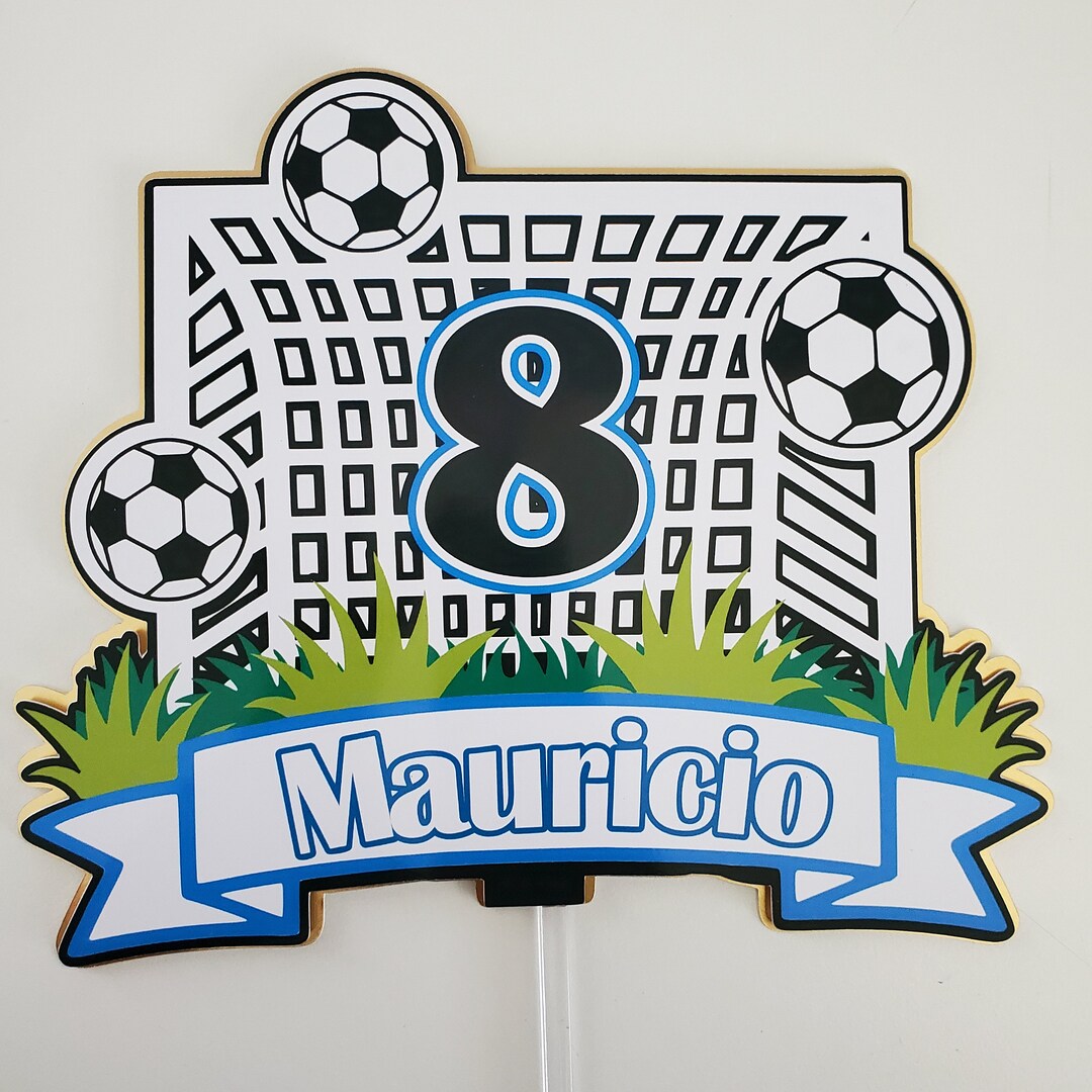Soccer Cake Topper, Futbol Cake Topper, Goal Scorer Birthday Party ...