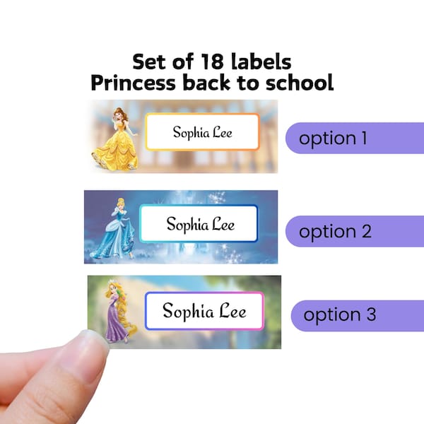 Princess Labels - Etsy
