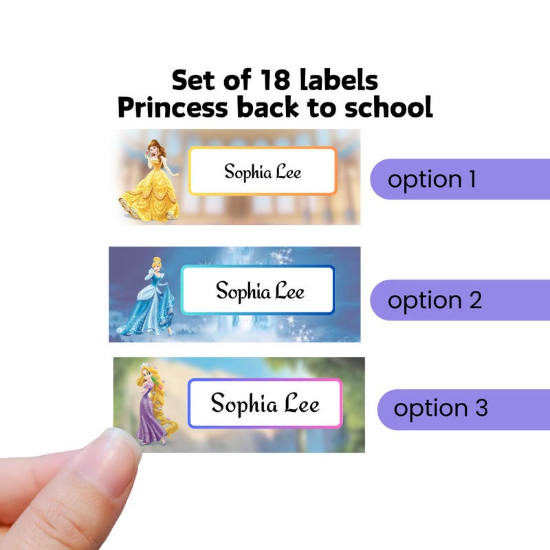Princess Labels - Etsy