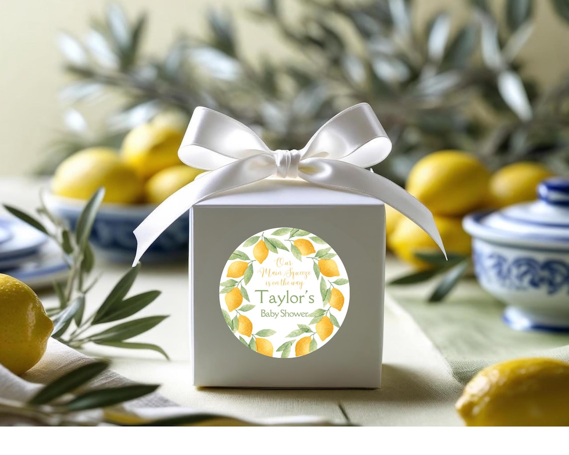 Limoncello Labels Baby Shower, Lemon Party Decoration, Lemon Baby ...