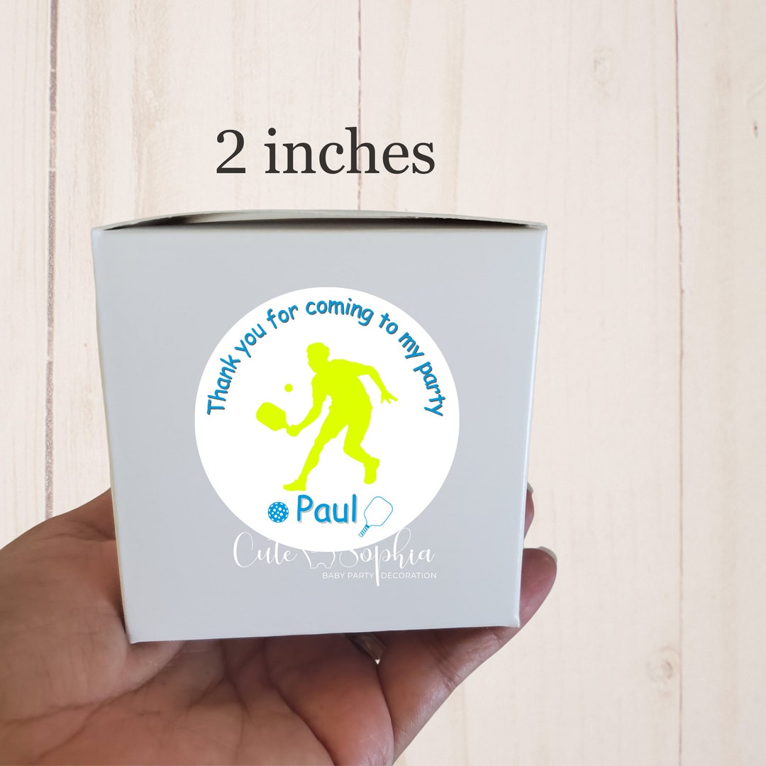 Pickleball Birthday Stickers Pickleball Labels Pickleball - Etsy