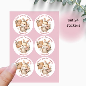 Some Bunny is One, Birthday Bunny Sticker, Pink Bunny Birthday Theme ...