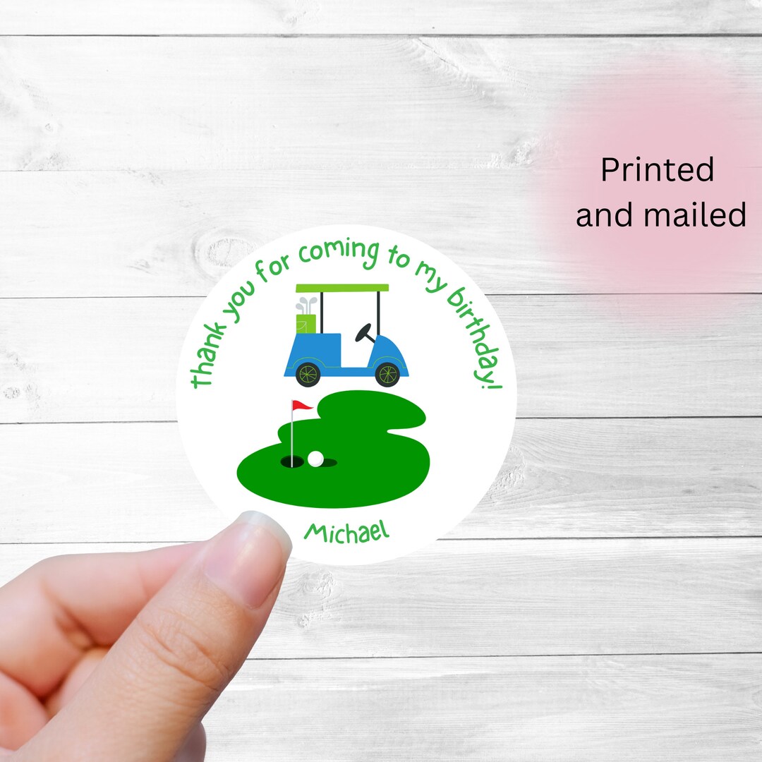 Hole in One Sticker Birthday Hole in One Party Decor Golf Themed 1st ...