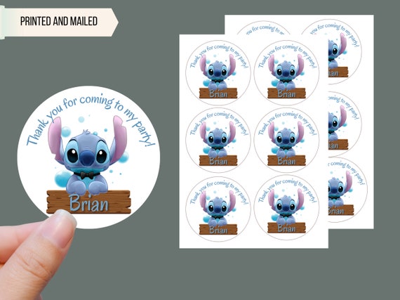 24 Stitch label birthday Stitch labels party decoration custom labels ...