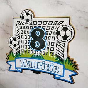 Soccer Cake Topper, Futbol Cake Topper, Goal Scorer Birthday Party ...