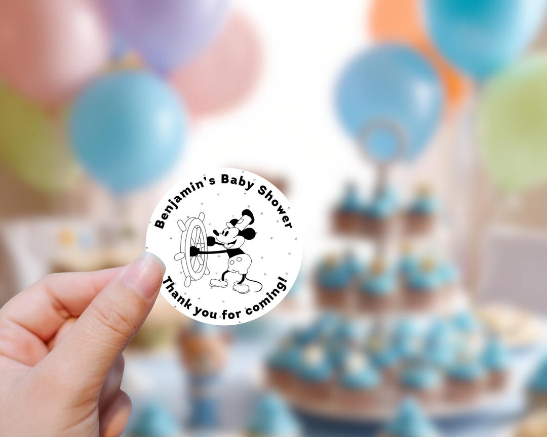 Mickey Mouse Thank You Sticker, Sketch Mikey Birthday, Mickey 1st ...