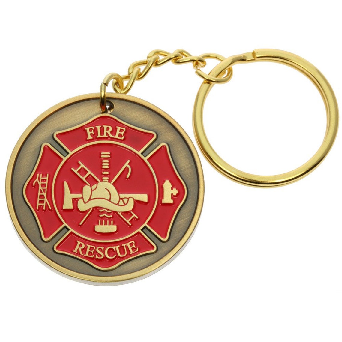 Firefighter Keychain / Fireman Key Ring / Firefighter Wife - Etsy