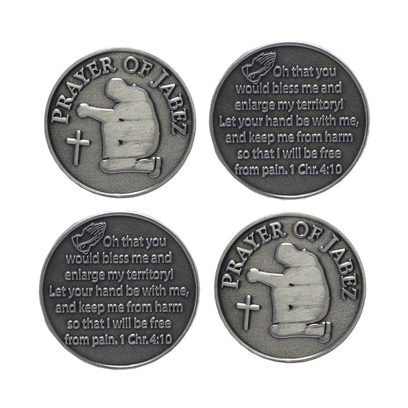 4 Prayer of Jabez Bible Verse Coins Christian Scripture Gifts - Etsy ...